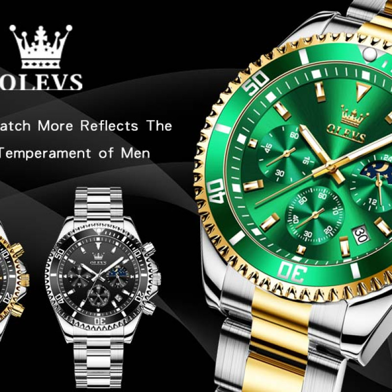 OLEVS 2870 OEM Luxury Mens Watches | PURPLE-BD